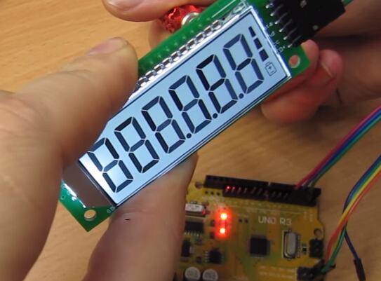 Segment Lcd Module 6 Bit 8 Segment 3 Wires Spi Ht1621 Controller Character Lcd For Arduino